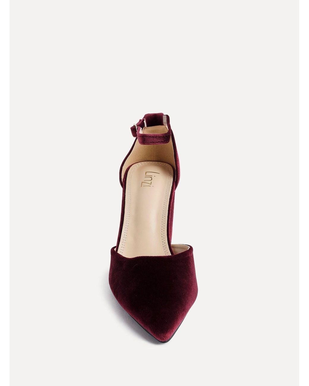 Linzi Glam Classic Pointed Court Heels in Red | Lyst