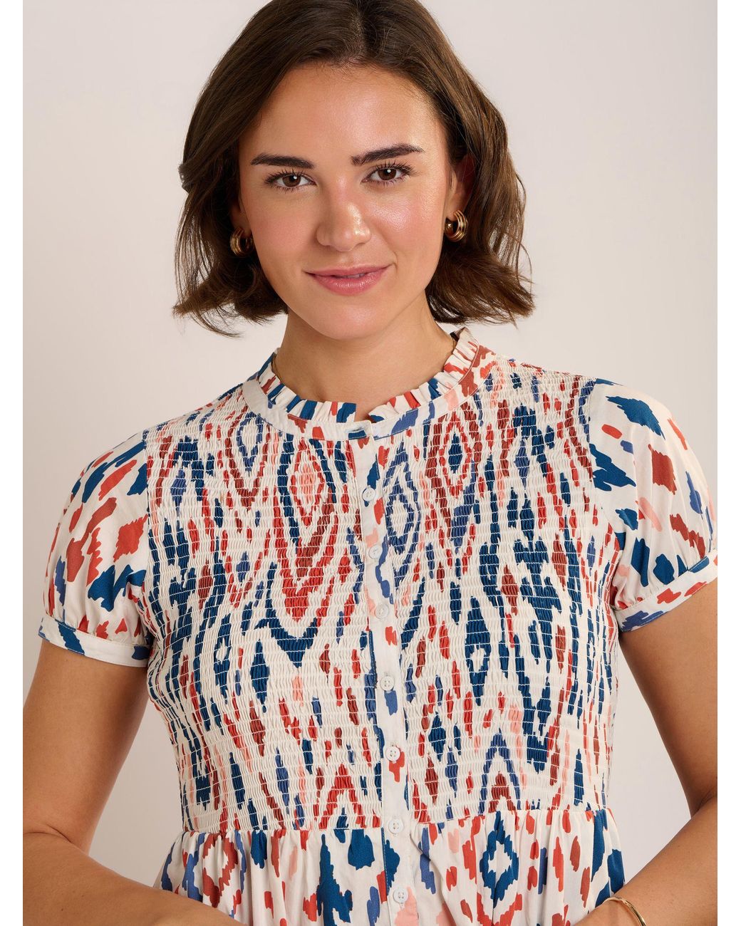 Brakeburn Eirini Dress in Natural | Lyst