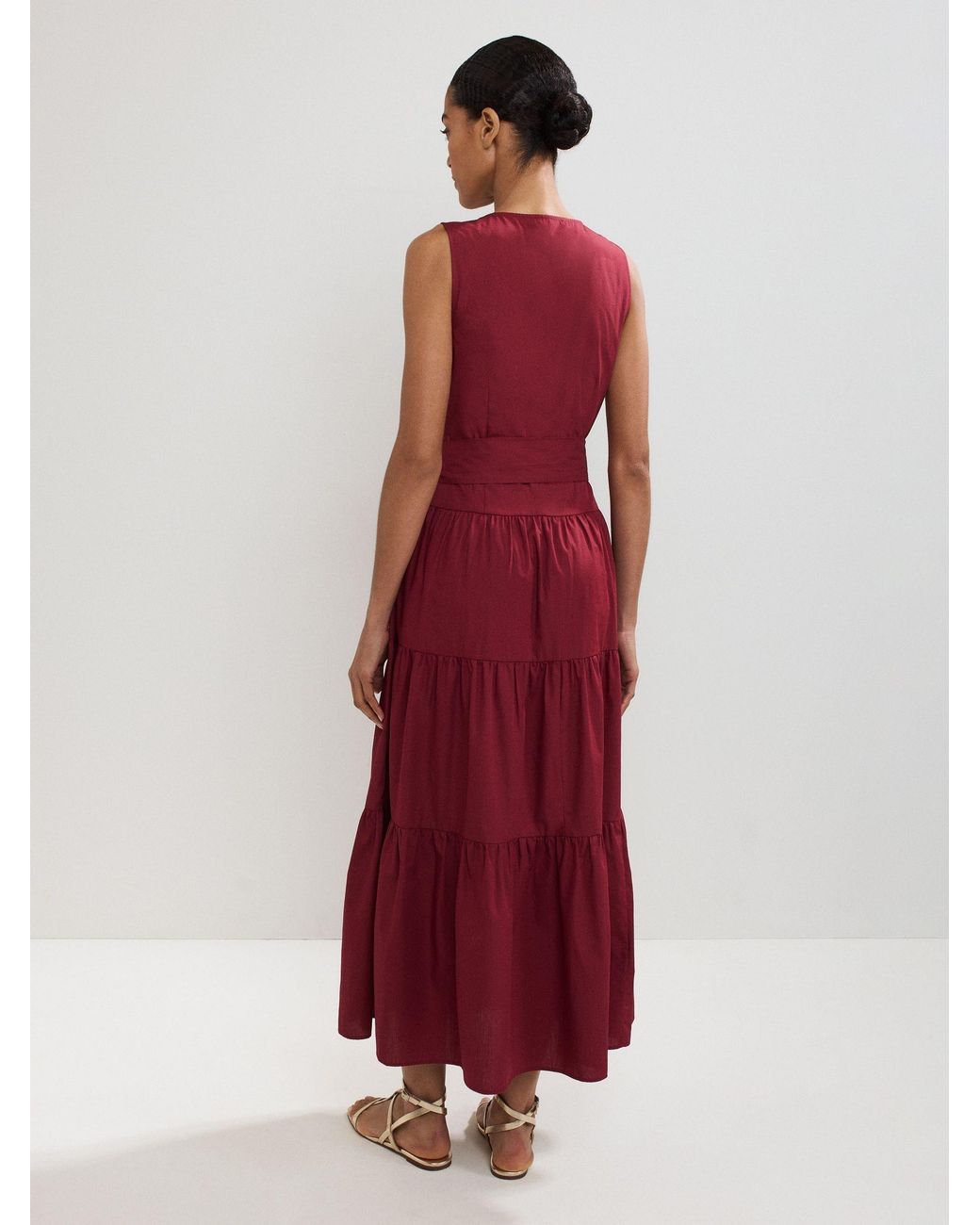 Phase Eight Clarissa Midi Dress in Red | Lyst