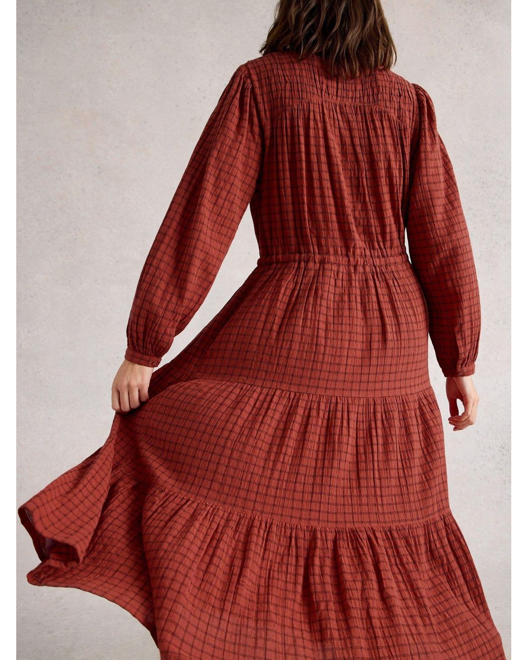 White Stuff Tasha Midi Dress in Red | Lyst