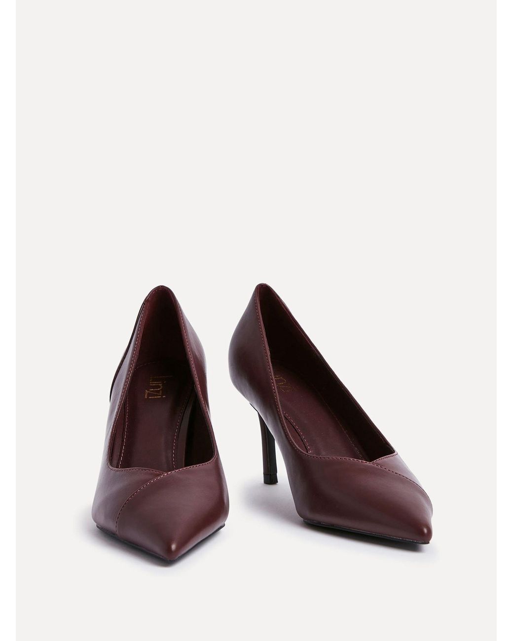 Linzi Gaia Two Tone Court Heels in Gray | Lyst
