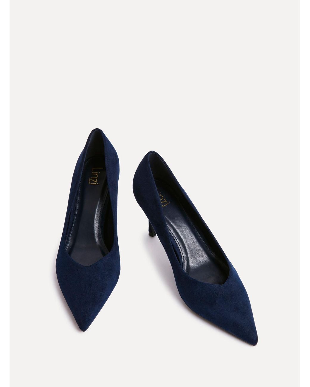 Linzi Classic V-Cut Vamp Court Shoes in Brown | Lyst