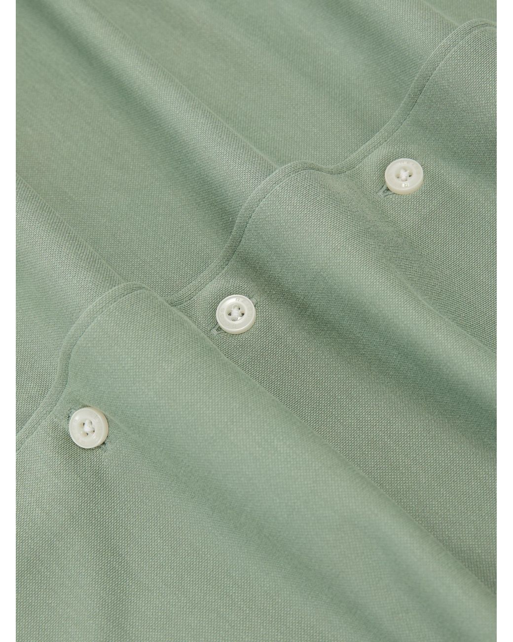 Reiss Davaro Stretch-Modal Cutaway-Collar Shirt Regular-Fit in Green ...