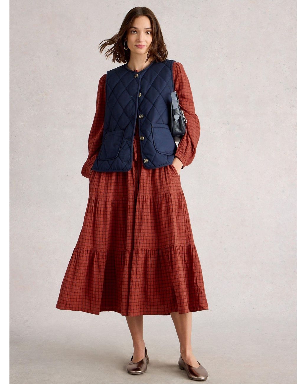 White Stuff Tasha Midi Dress in Red | Lyst