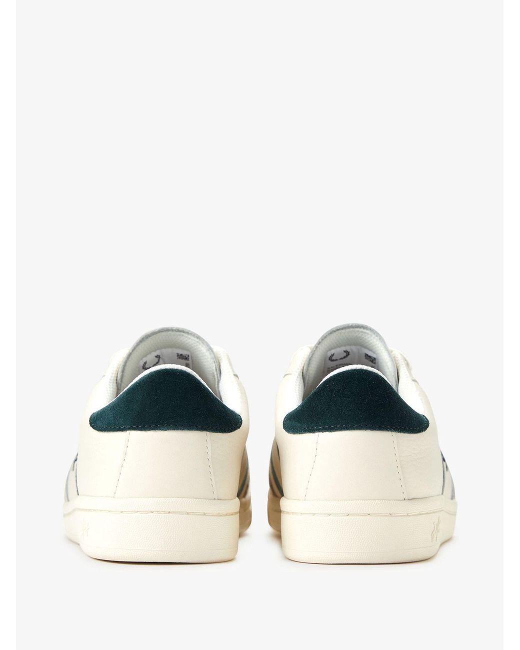 Fred Perry B725 Leather/Suede Trainers in White for Men | Lyst Australia