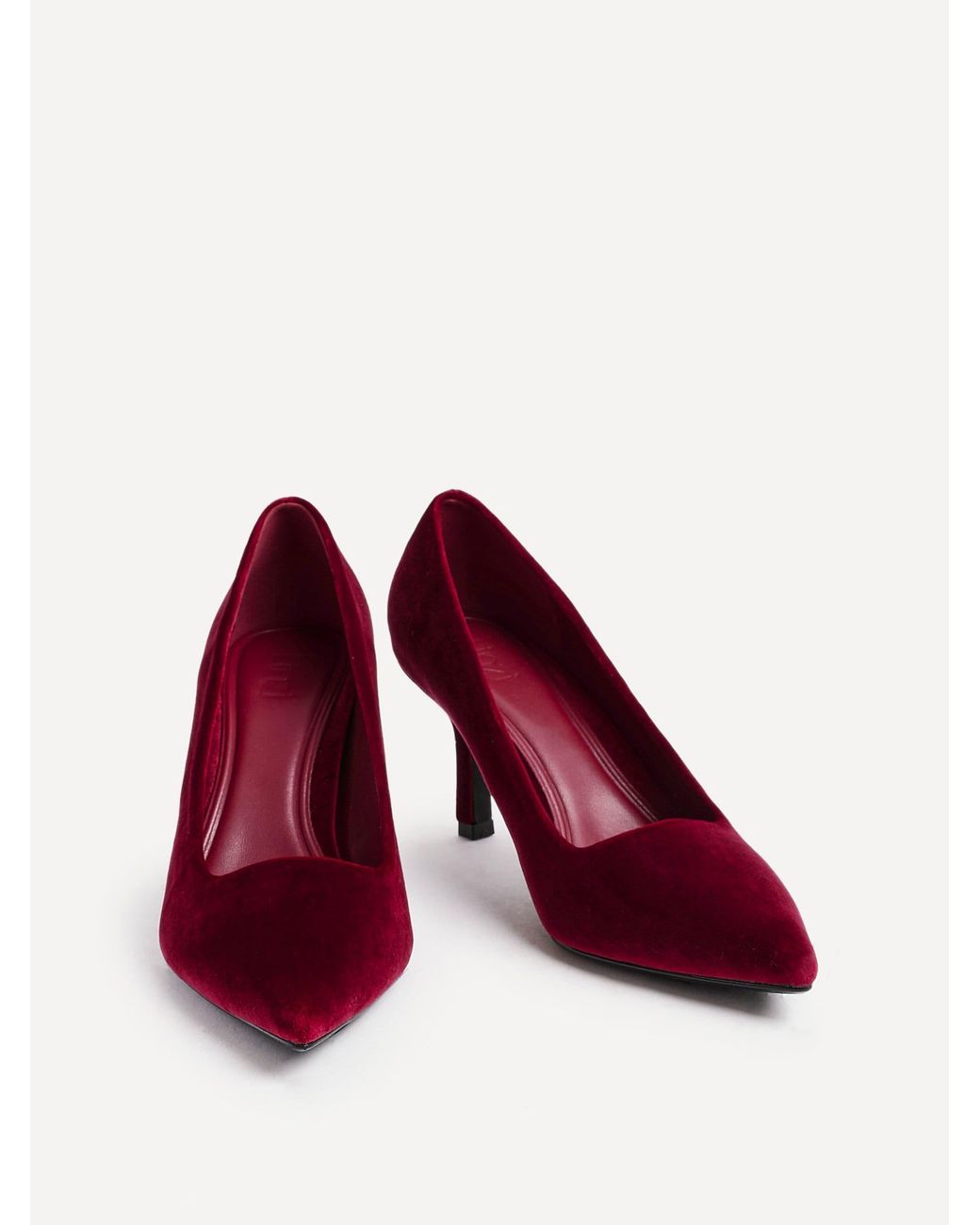 Linzi Kat Closed Court Stiletto Heels in Red | Lyst