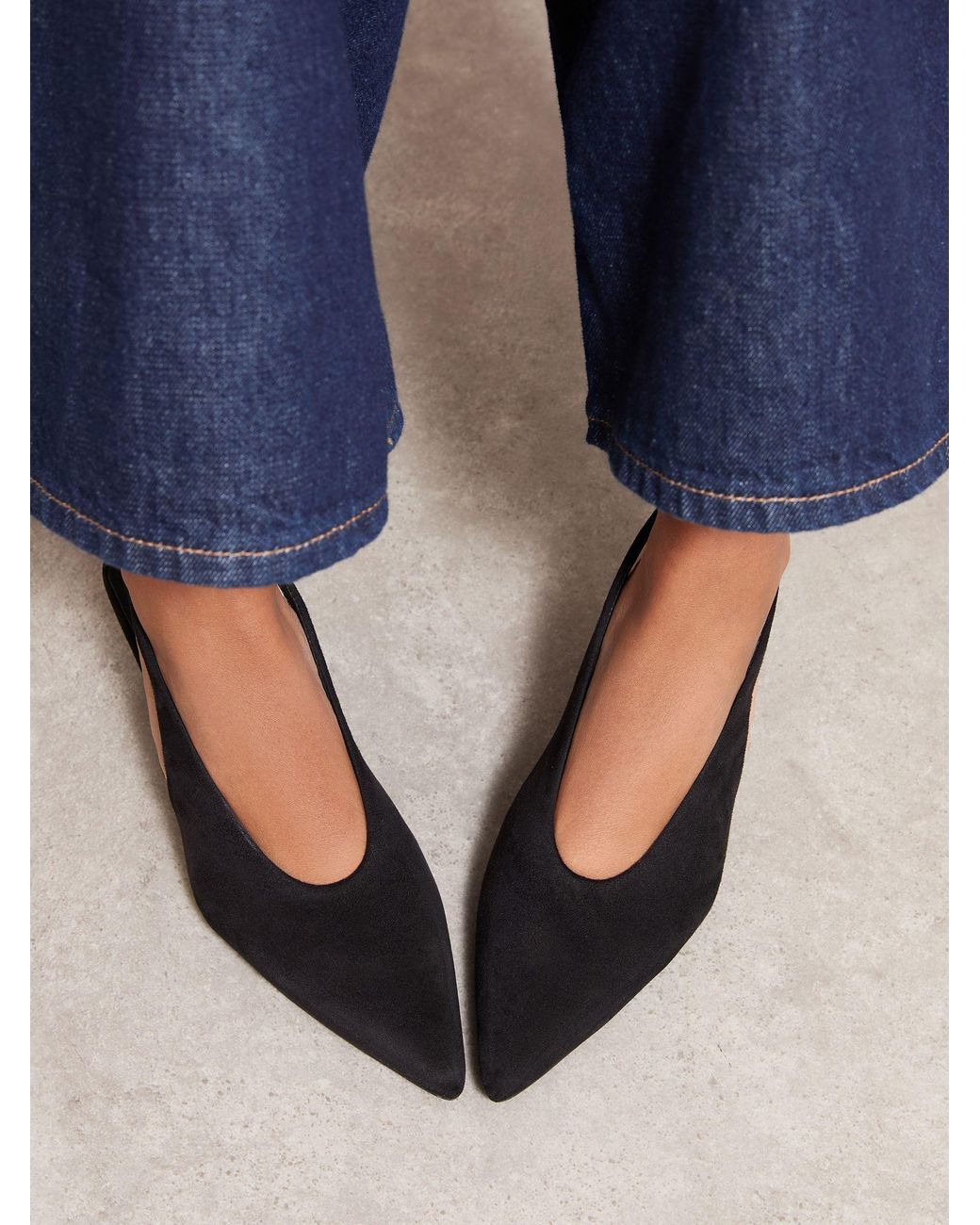 Friends Like These Slingback Mid Heel Stiletto Smart Court Shoes in ...