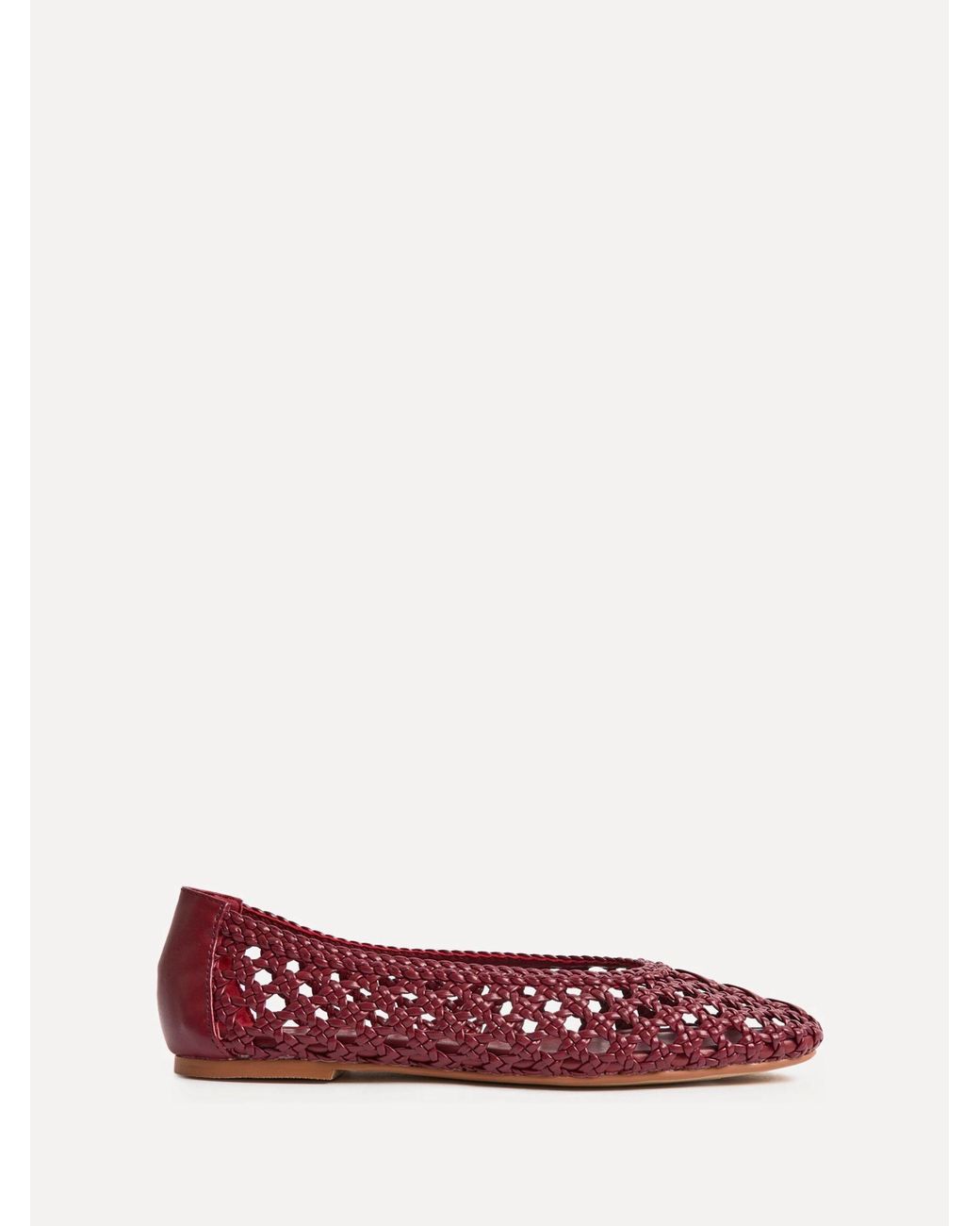 Linzi Melina Handwoven Ballet Flats in Red | Lyst