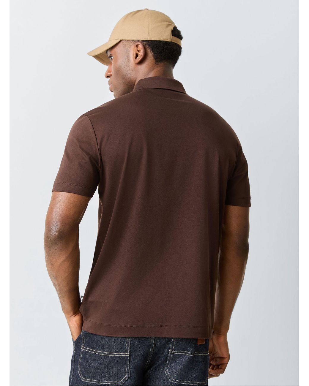 BOSS Parris Logo Polo Shirt in Black for Men | Lyst