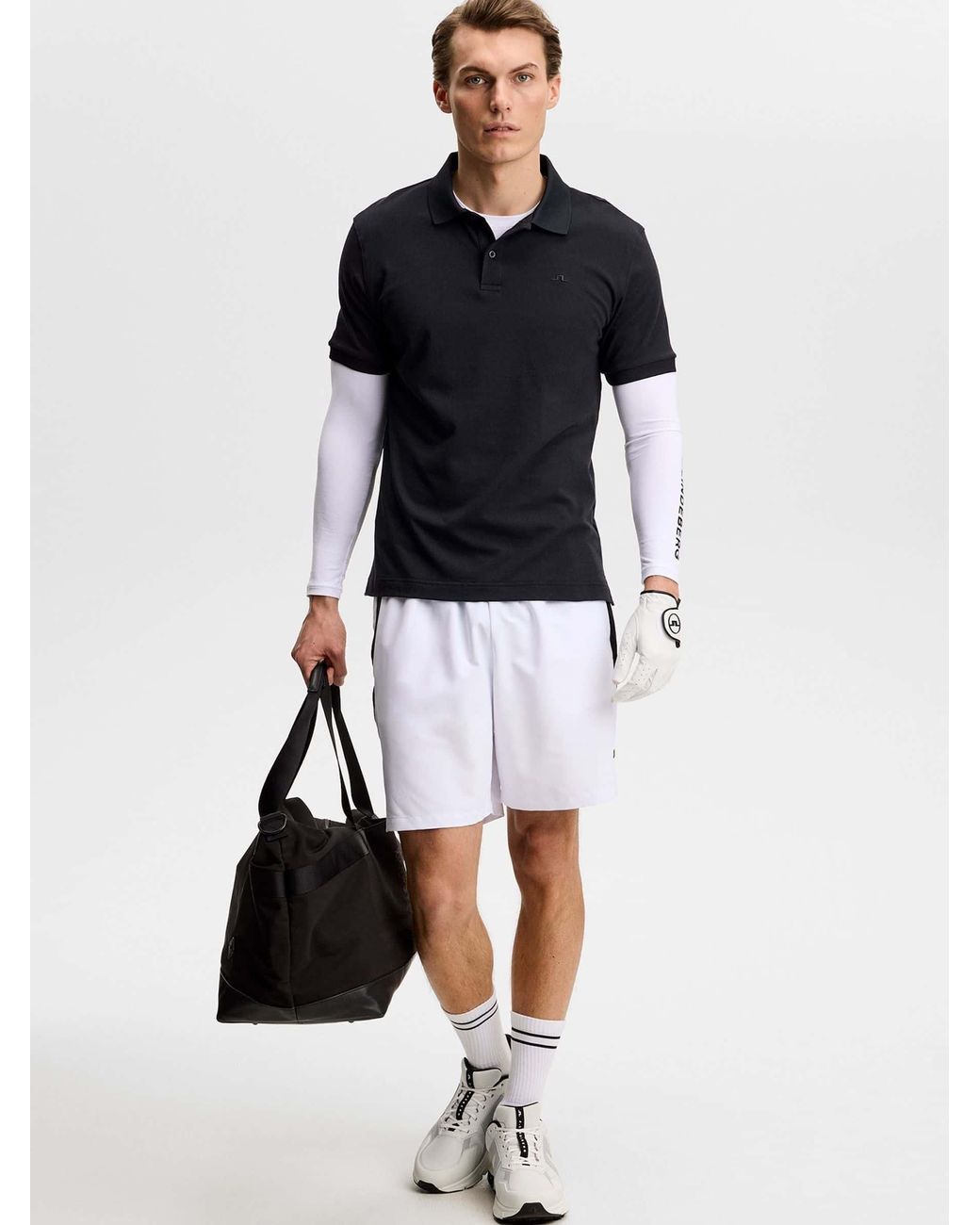 J.Lindeberg J. Lindeberg J. Lindeberg Verse Polo Shirt in Black for Men ...