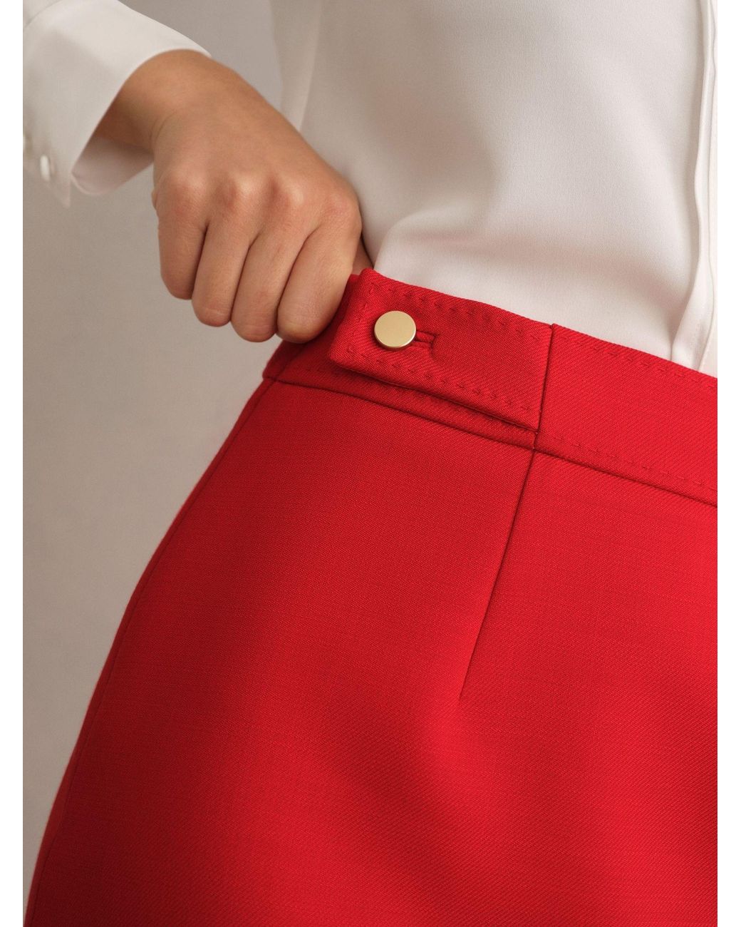 Hobbs Nessie Skirt in Red | Lyst
