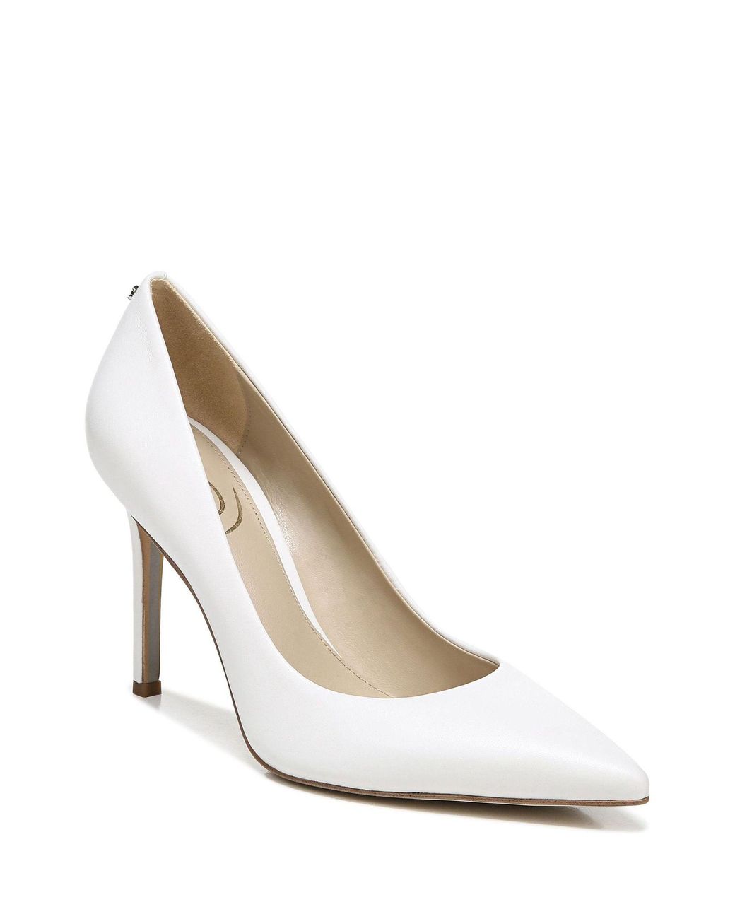 Sam Edelman Hazel Pointed Toe Heels in White | Lyst