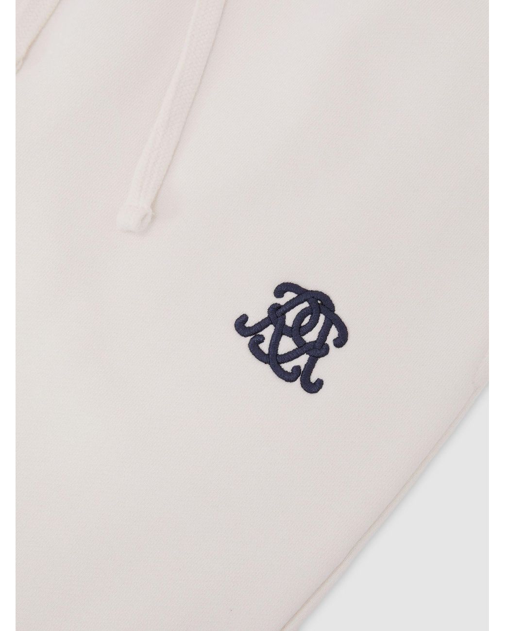 Reiss Levin Monogram Embroidered Cotton Shorts in White for Men | Lyst ...
