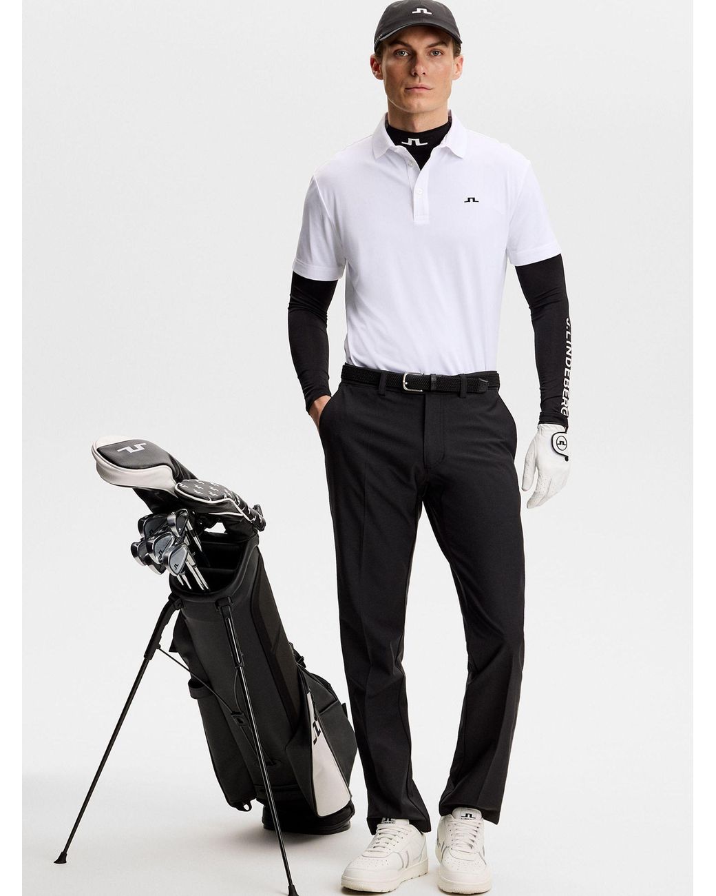 J.Lindeberg J. Lindeberg J. Lindeberg Bridge Polo Shirt in White for ...