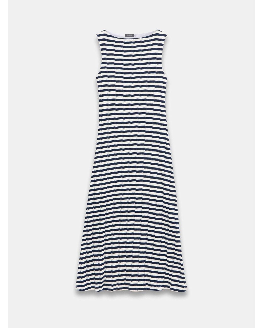 Mint Velvet Striped Jersey Maxi Dress in Blue | Lyst