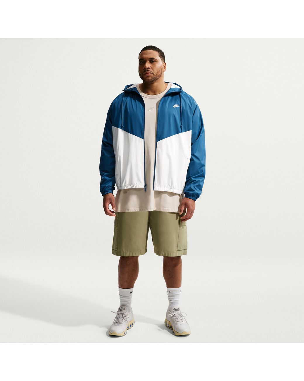 Nike Windrunner Lined Jacket in Blue for Men | Lyst