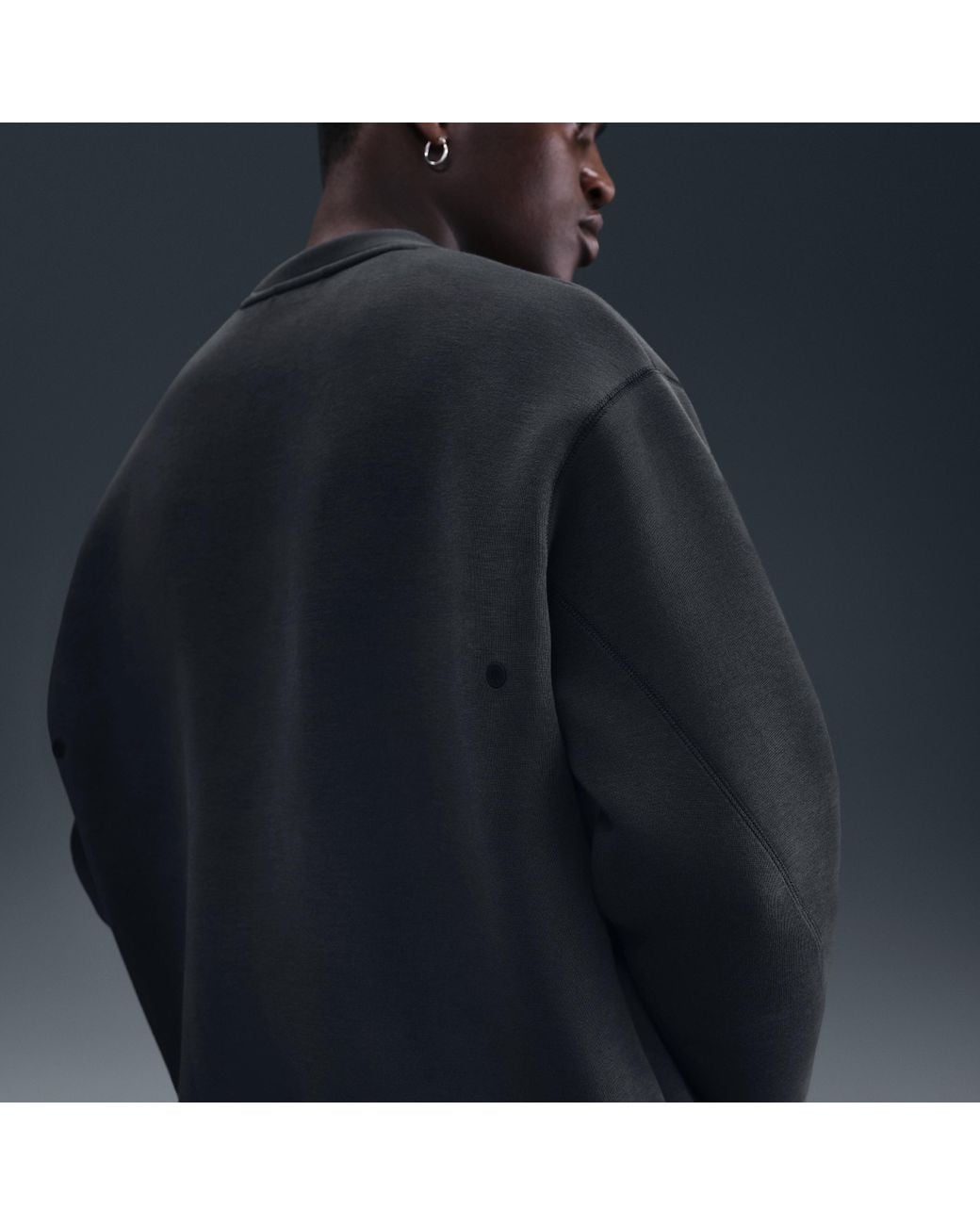 Nike Tech Fleece Loose Fit Crew in Blue for Men | Lyst