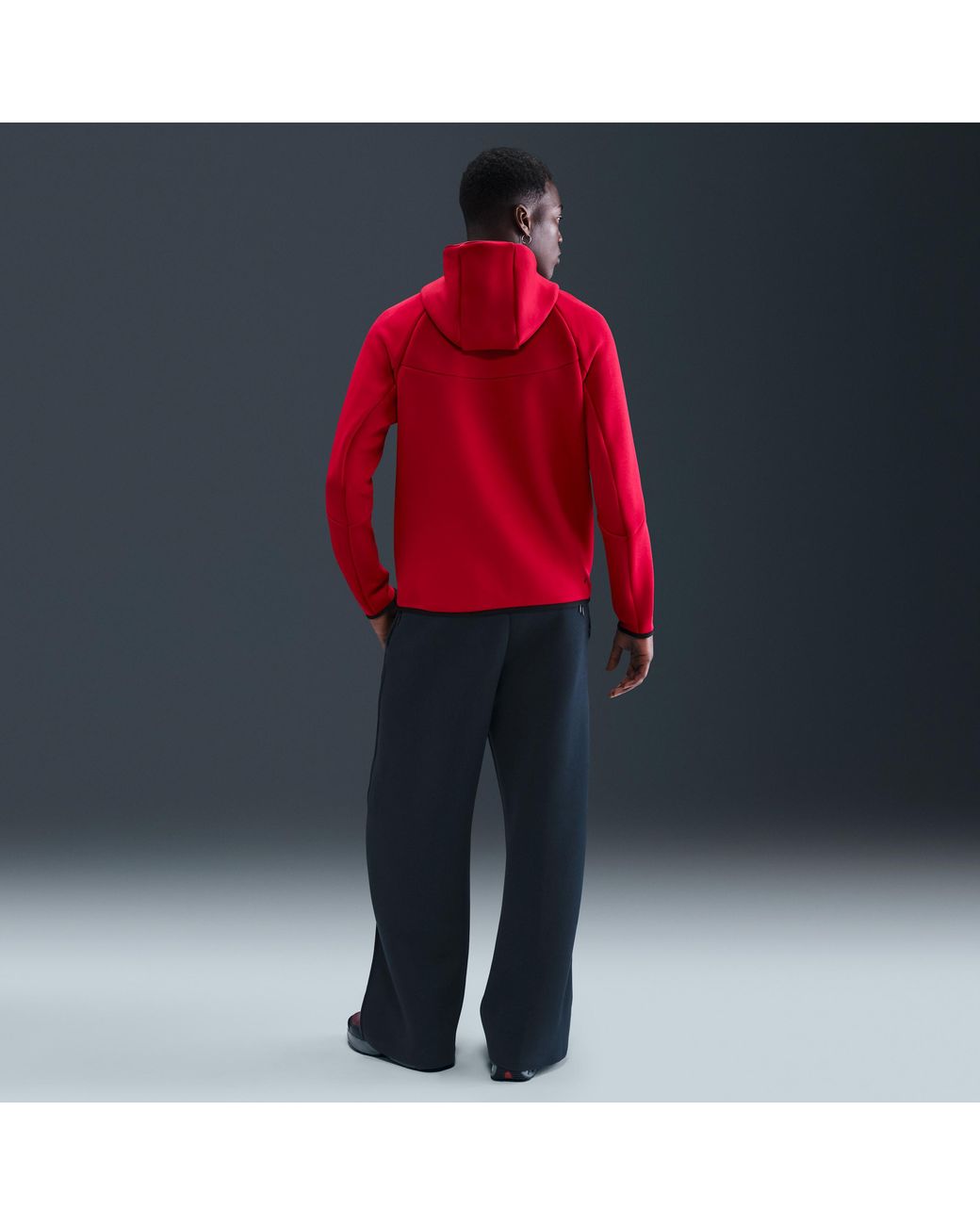 Nike Tech Fleece Windrunner Full-Zip Jacket in Red for Men | Lyst