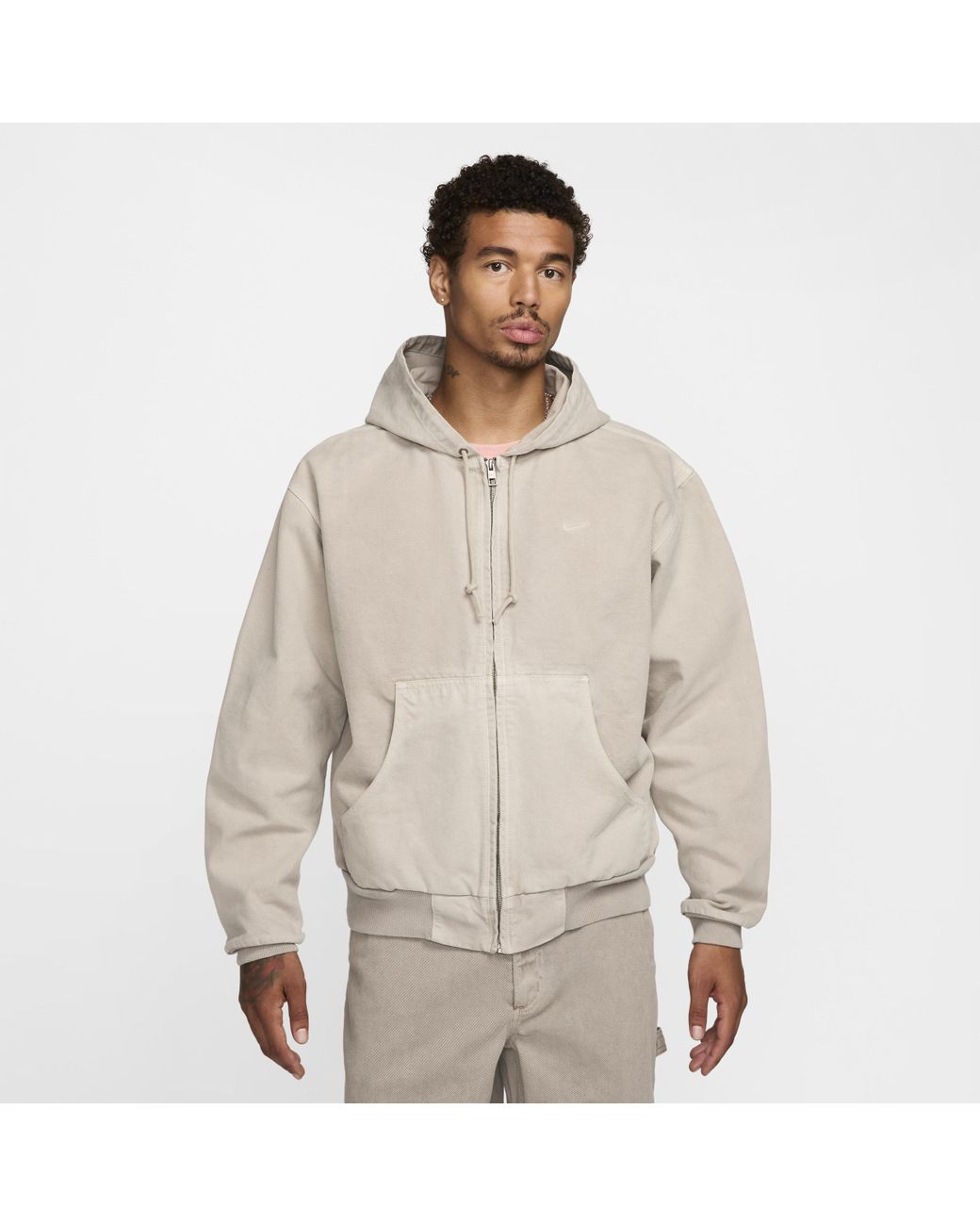Nike 'Life Full-Zip Unlined Jacket in Natural for Men | Lyst