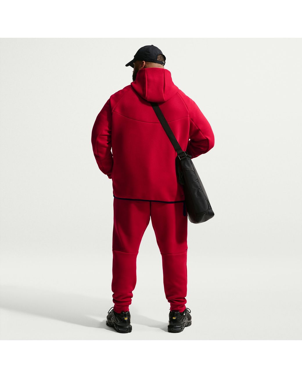 Nike Tech Fleece Windrunner Full-Zip Jacket in Red for Men | Lyst