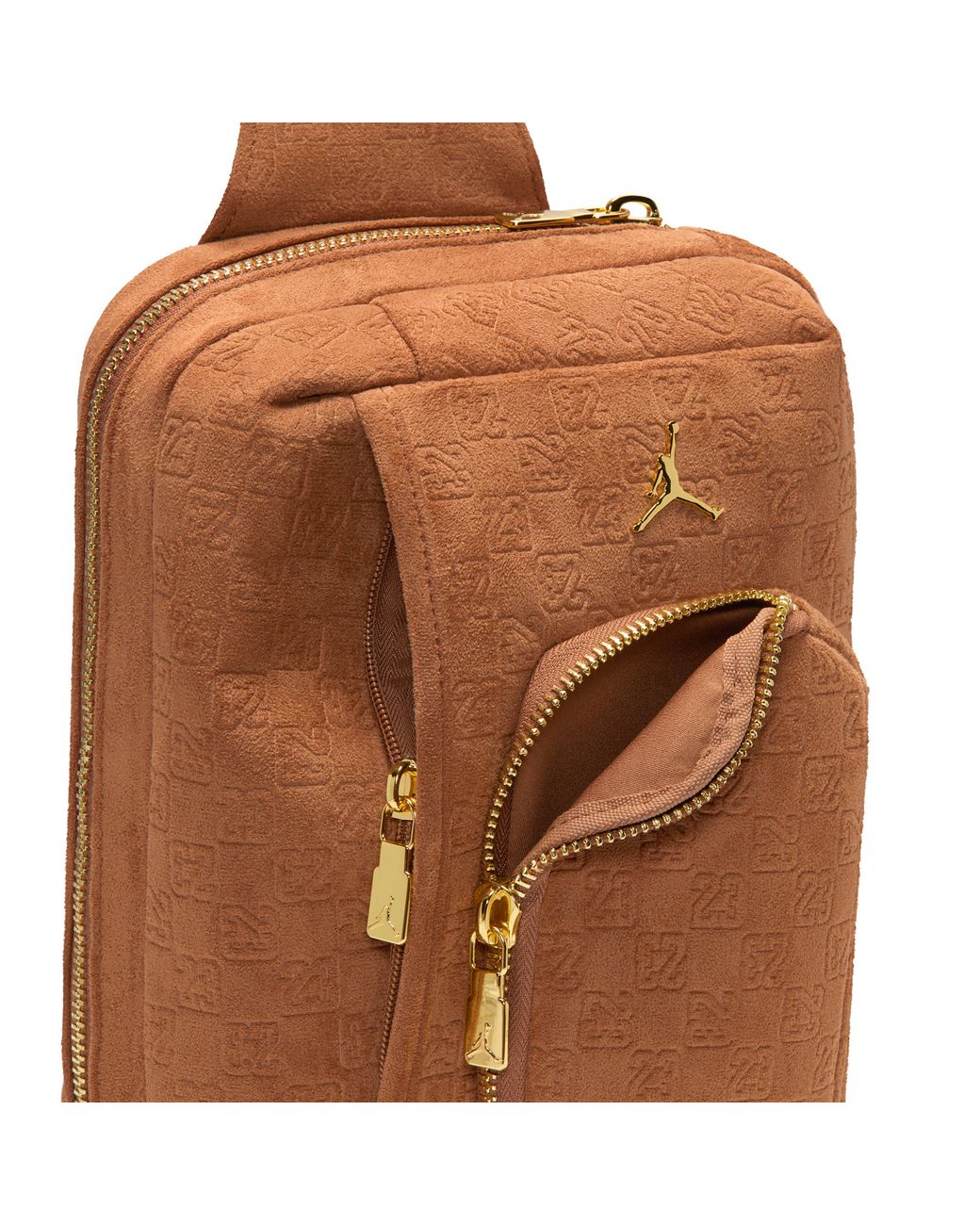 Nike Suede Monogram Sling Bag (3L) in Brown for Men | Lyst