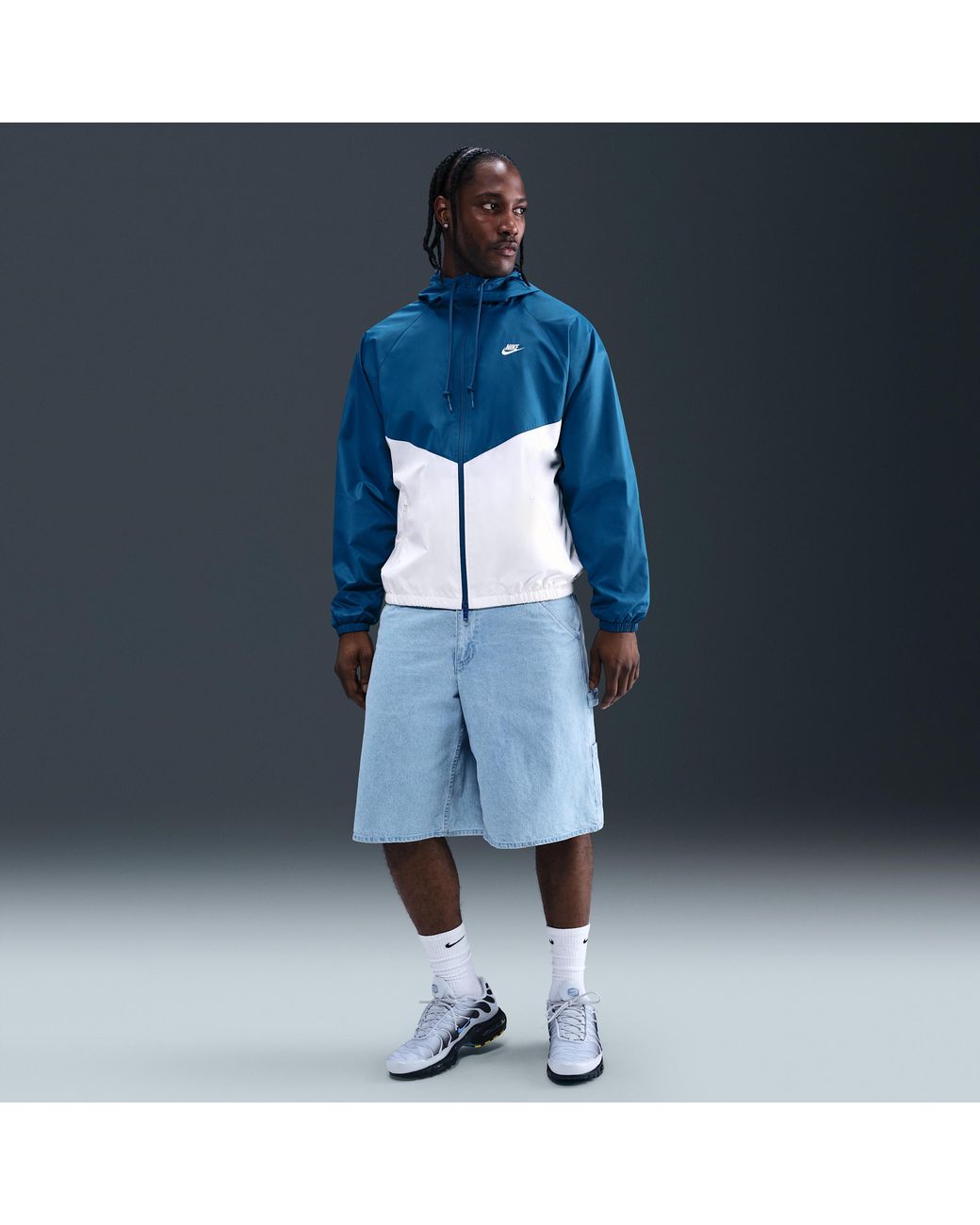 Nike Windrunner Lined Jacket in Blue for Men | Lyst