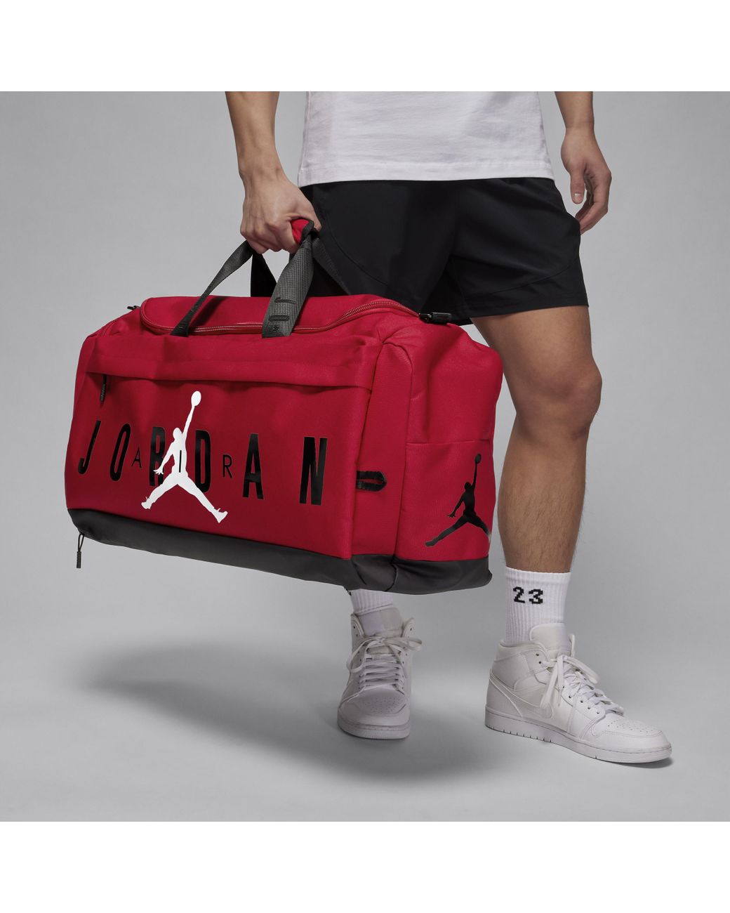Nike Duffel Bag (81L) in Red | Lyst
