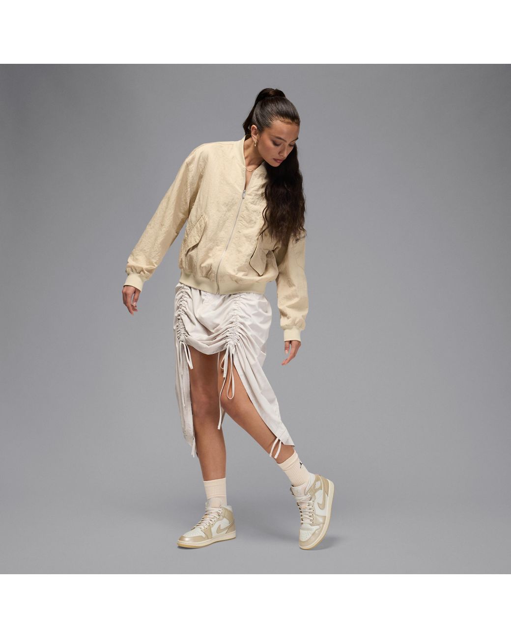 Nike Air 1 Mid Se Shoes in Natural | Lyst