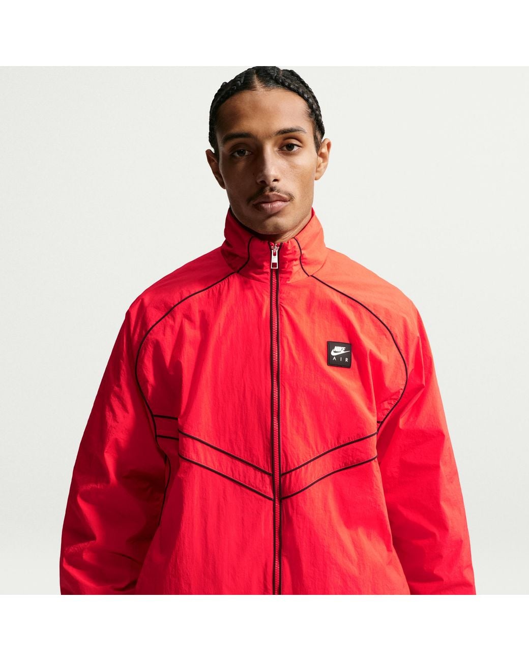 Nike Air Windrunner Track Jacket in Red for Men | Lyst
