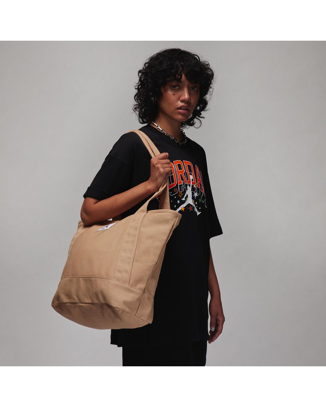 Nike Jordan Flight Holdall Tote Bag Tote Bag (25l) in Natural | Lyst UK