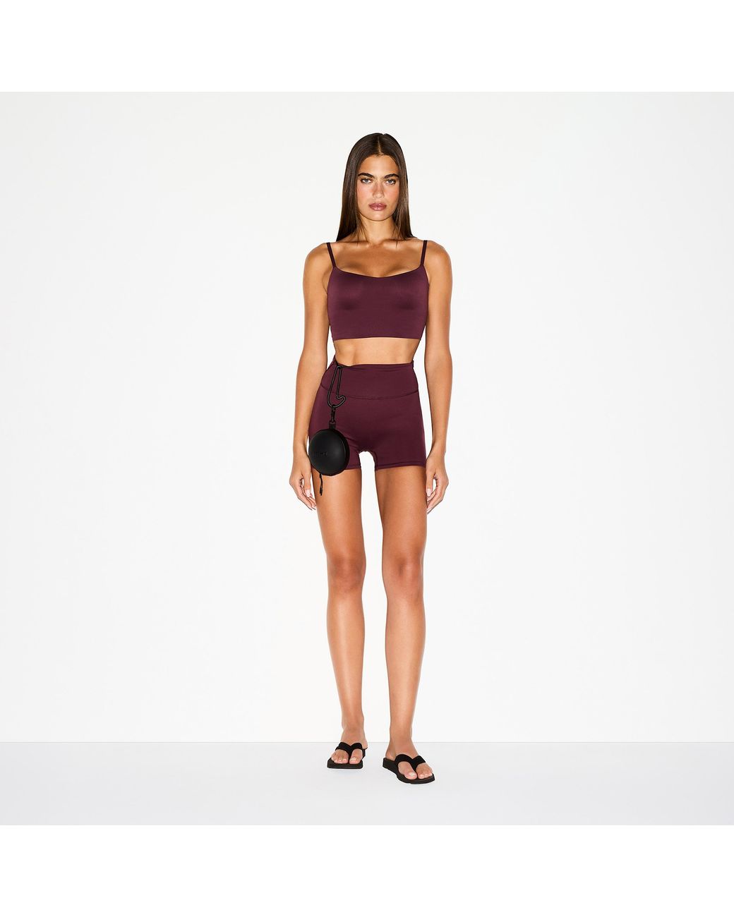 Nike Skims Matte Cami Longline Bra in Purple | Lyst