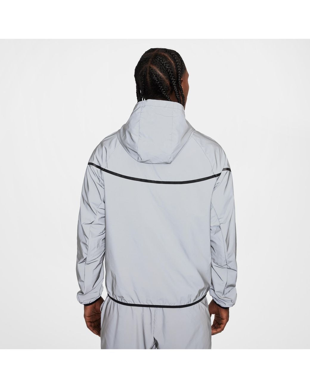 Nike Tech Woven Reflective Jacket in Gray for Men | Lyst