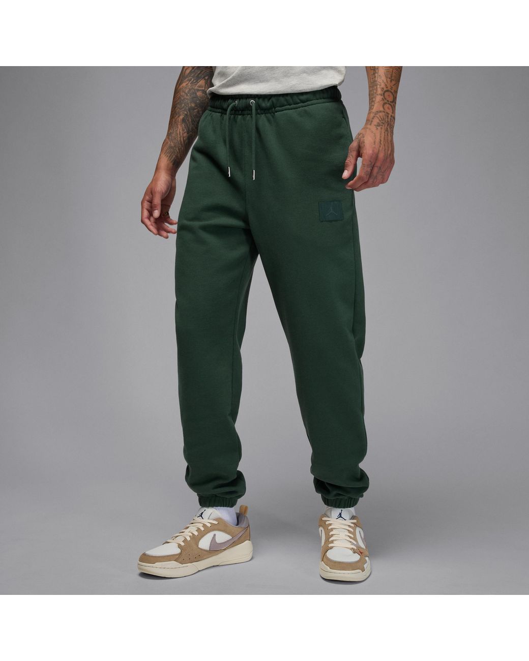 Nike Flight Fleece Pants in Green for Men | Lyst