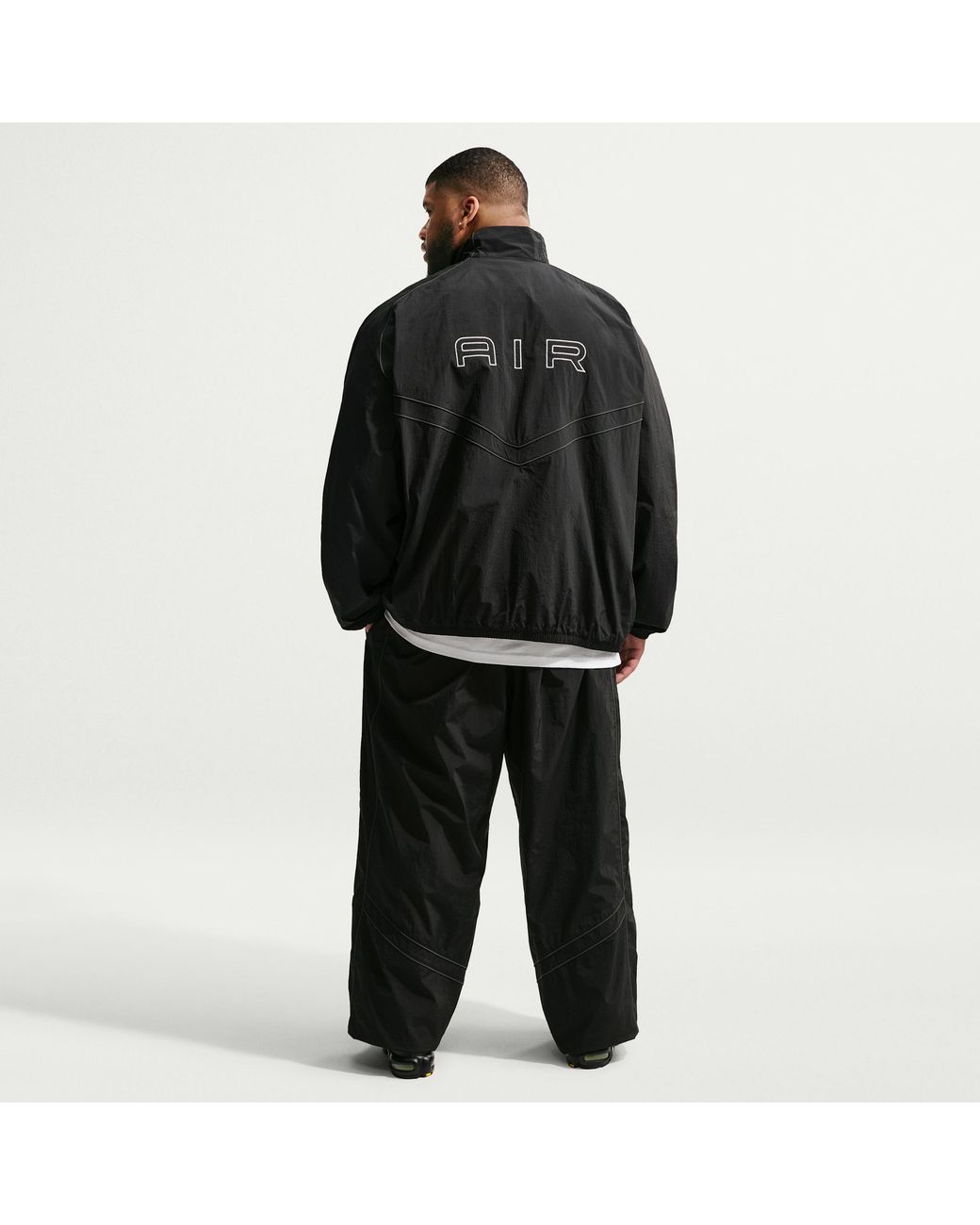 Nike Air Windrunner Track Jacket in Black for Men | Lyst
