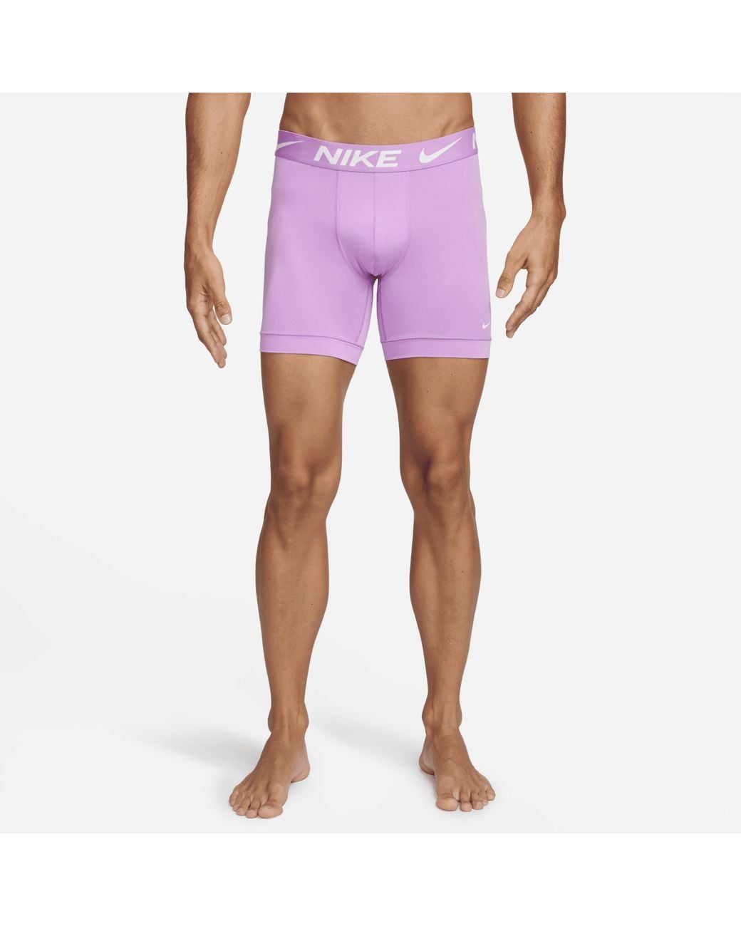 Nike Dri-fit Essential Micro Boxer Briefs (3-pack) in Pink for Men | Lyst