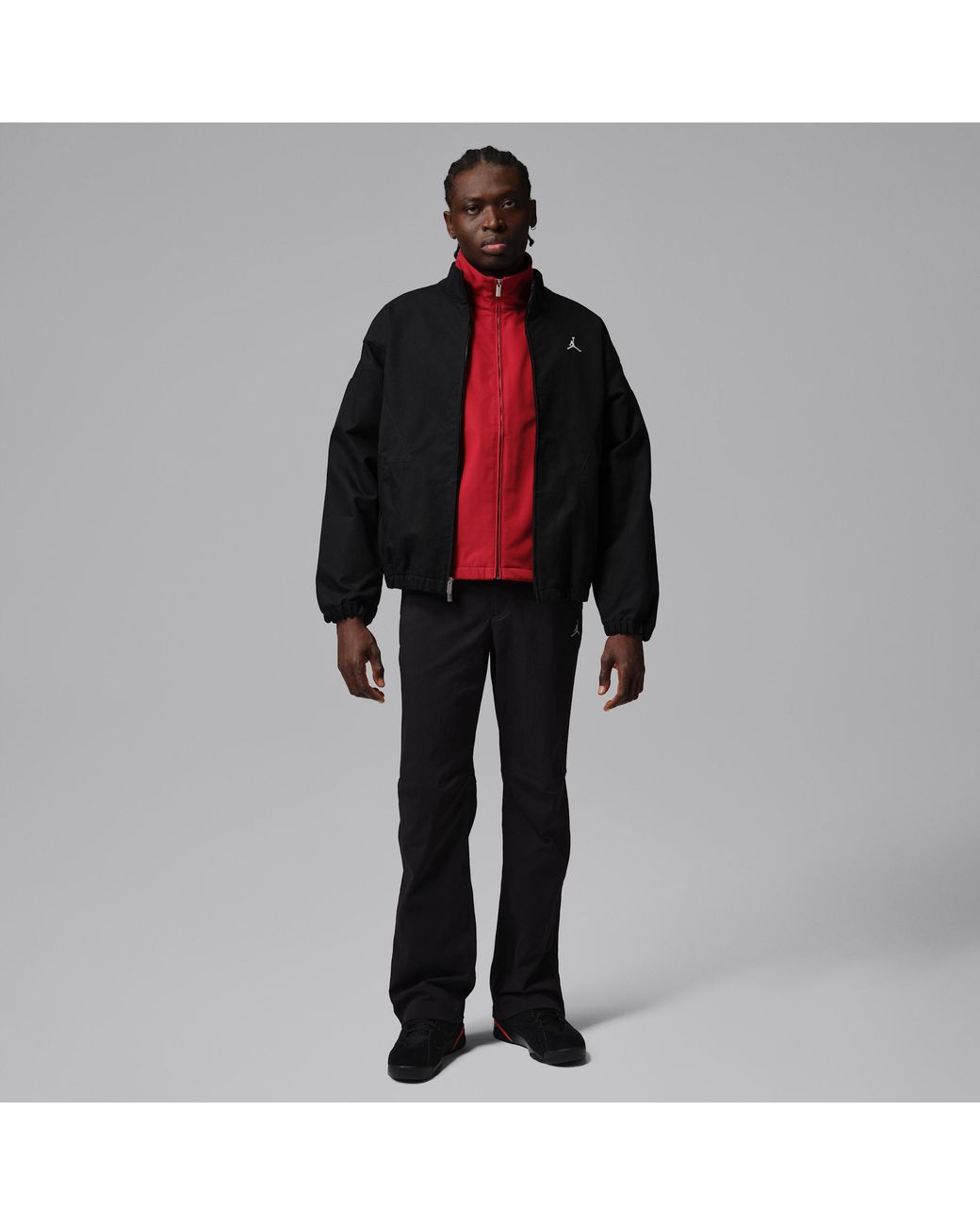 Nike Flight Graphic Workwear Jacket in Black for Men | Lyst
