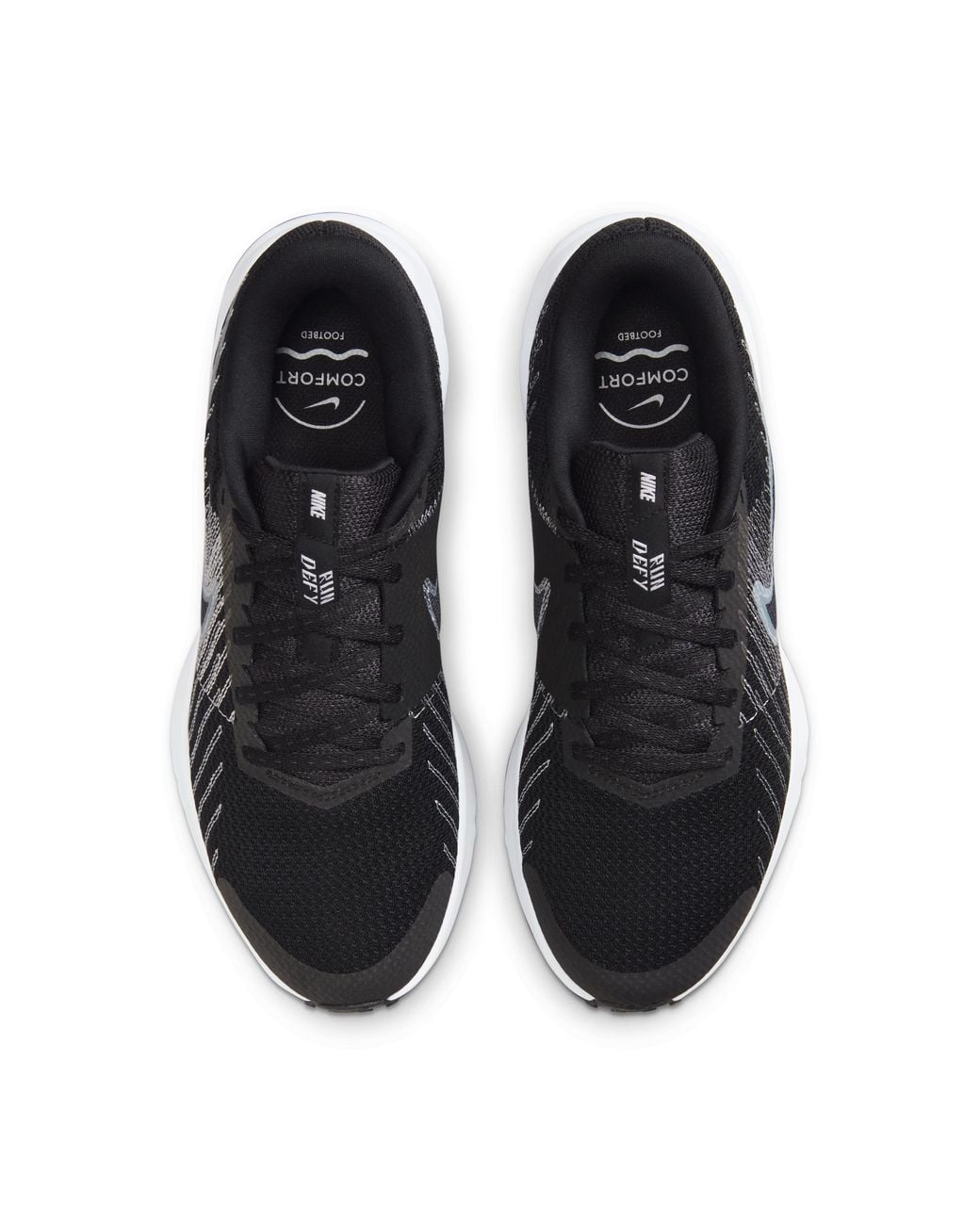 Nike Run Defy Road Running Shoes in Black | Lyst