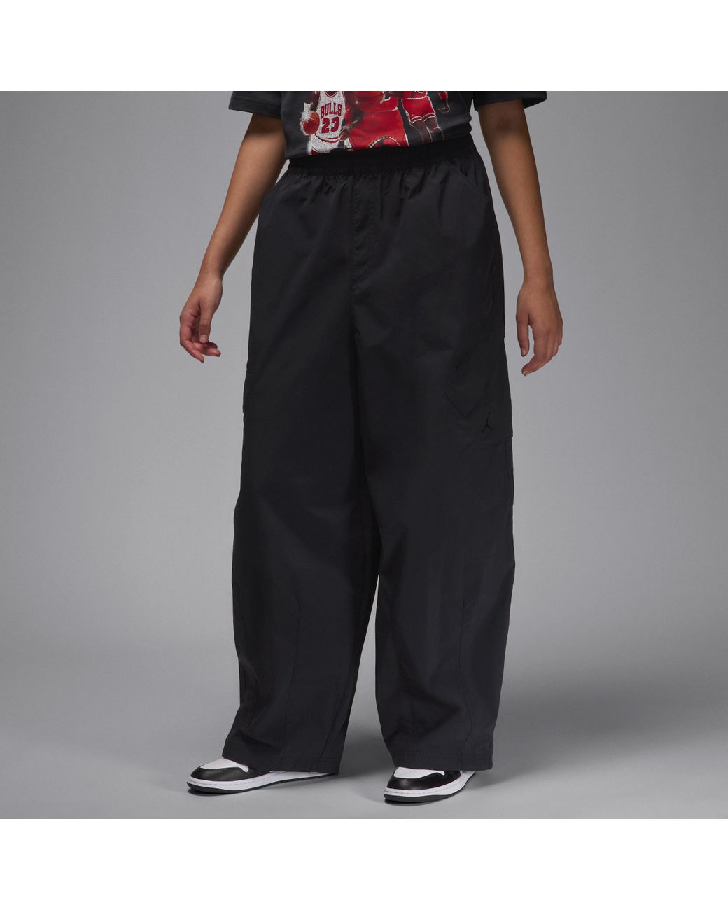 Nike Nike Flight Chicago Parachute Trousers in Black | Lyst