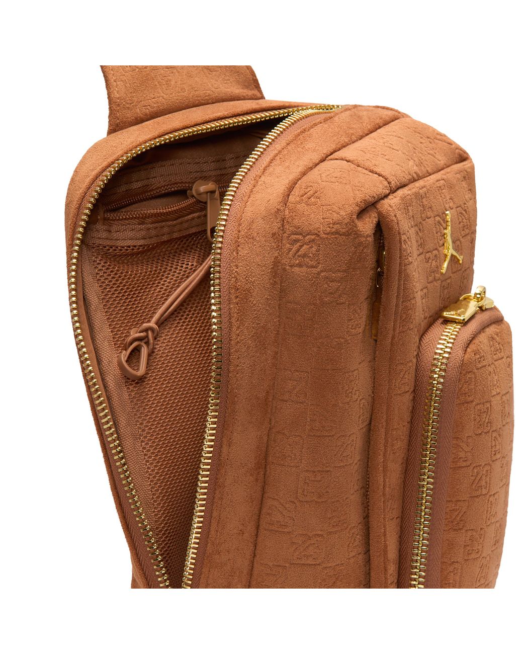 Nike Suede Monogram Sling Bag (3L) in Brown for Men | Lyst