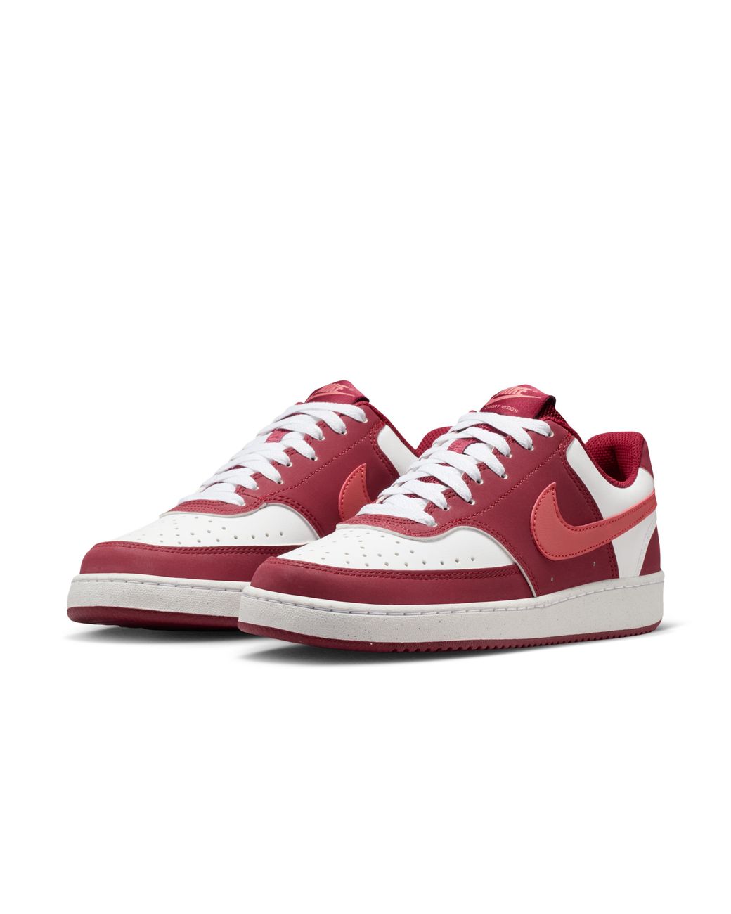 Nike Court Vision Low Shoes in Red | Lyst