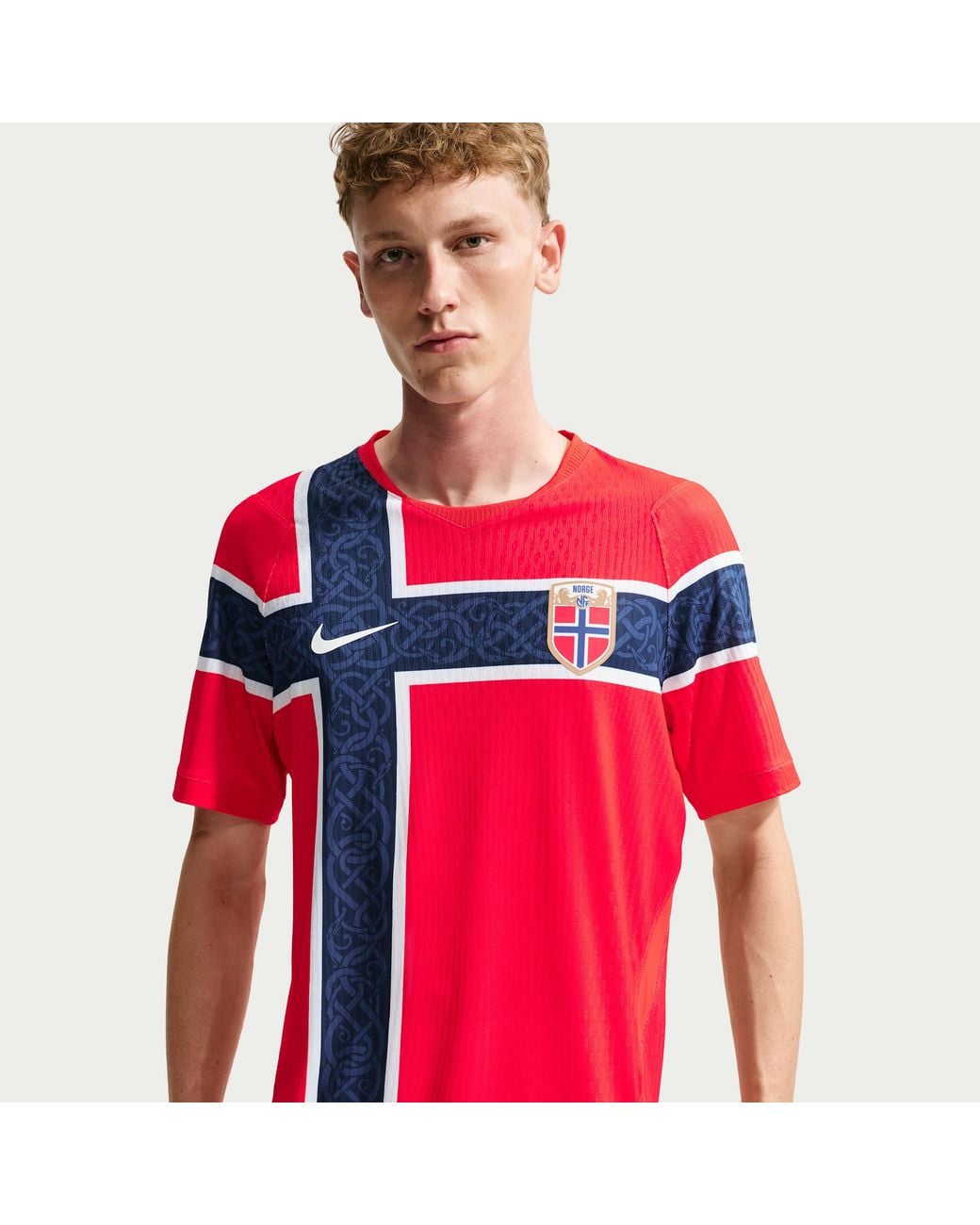 Nike Norway National Team 2026 Match Home Aero-Fit Soccer Jersey in Red ...