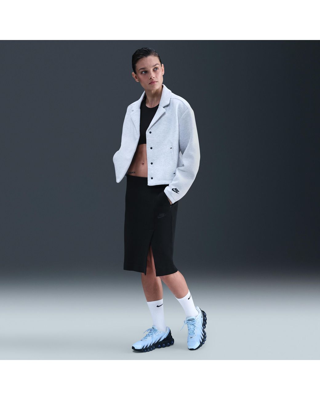 Nike Sportswear Tech Fleece Skirt in Black | Lyst