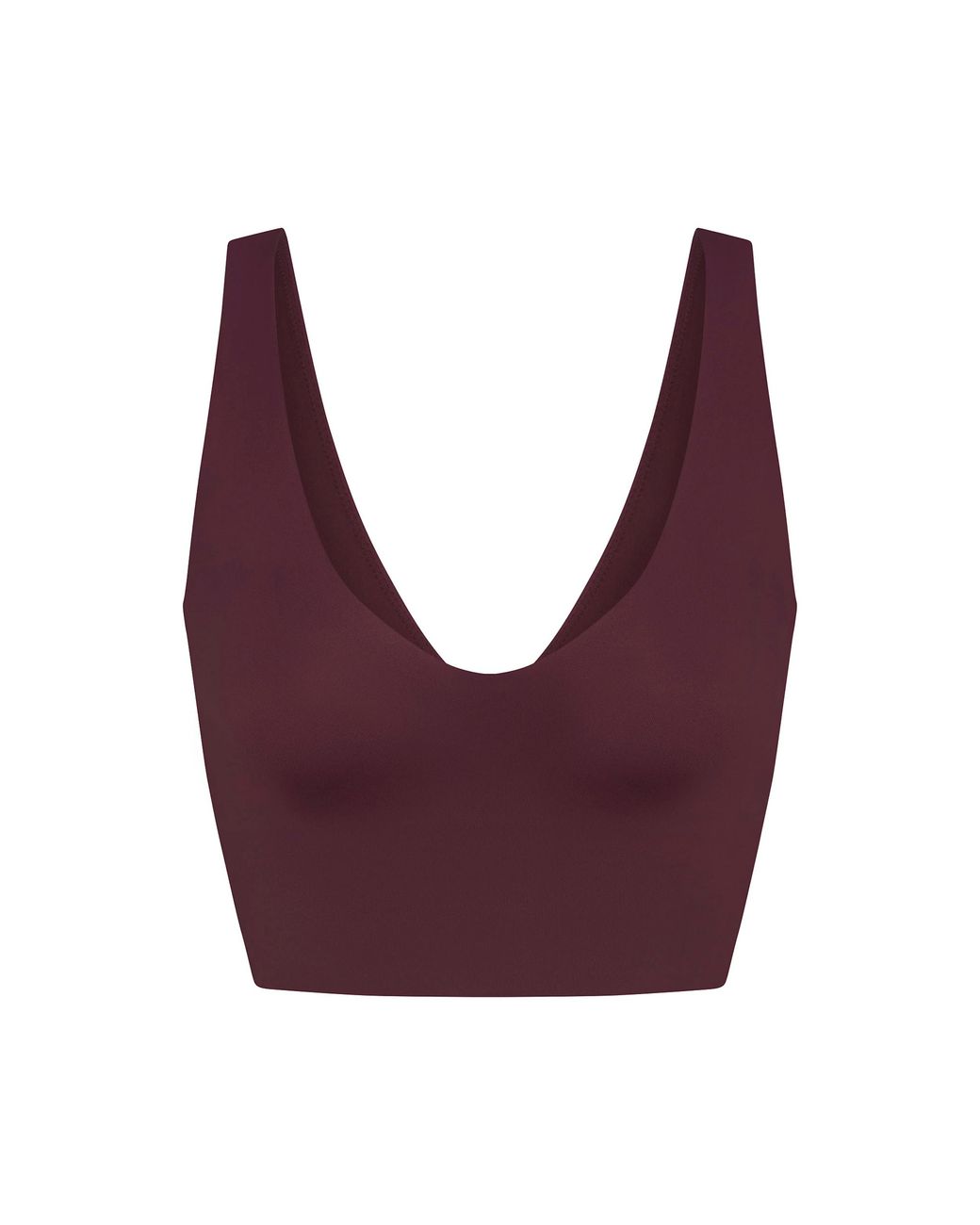 Nike Skims Matte V-Neck Long-Line Bra in Purple | Lyst