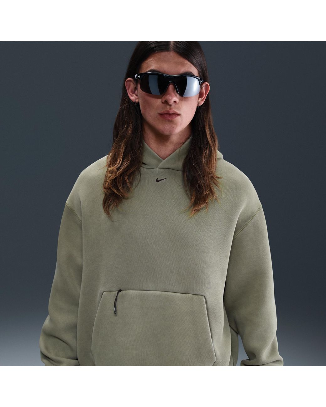 Nike Tech Fleece Hoodie in Green for Men | Lyst