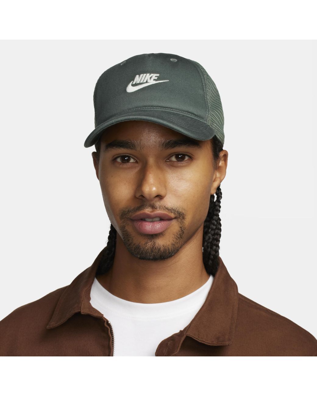 Nike Rise Cap Structured Trucker Cap in Green | Lyst