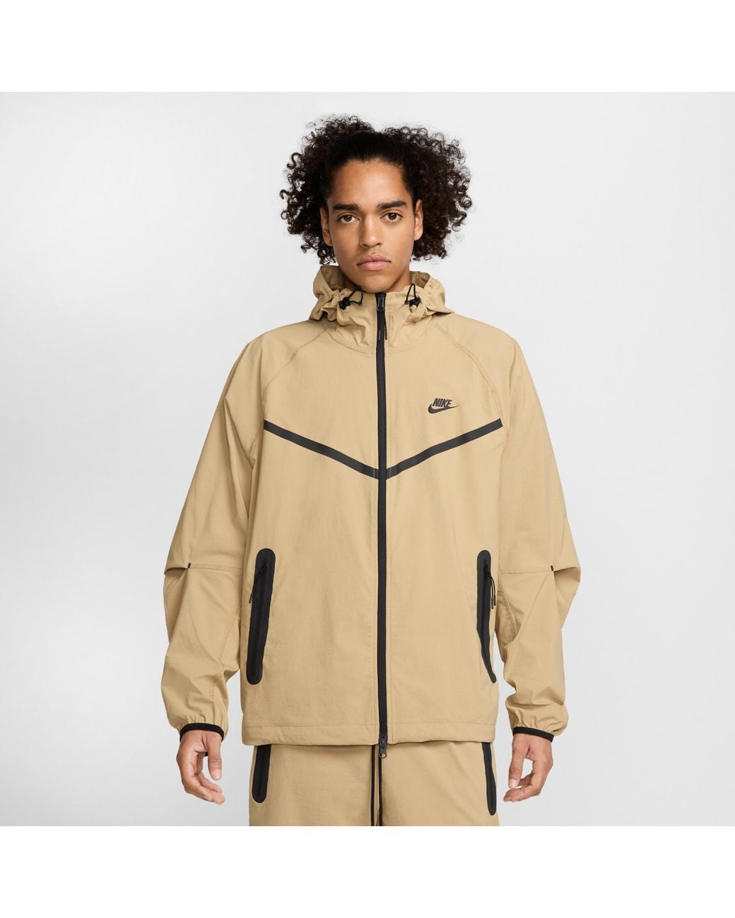 Nike Tech Woven Jacket in Natural for Men | Lyst