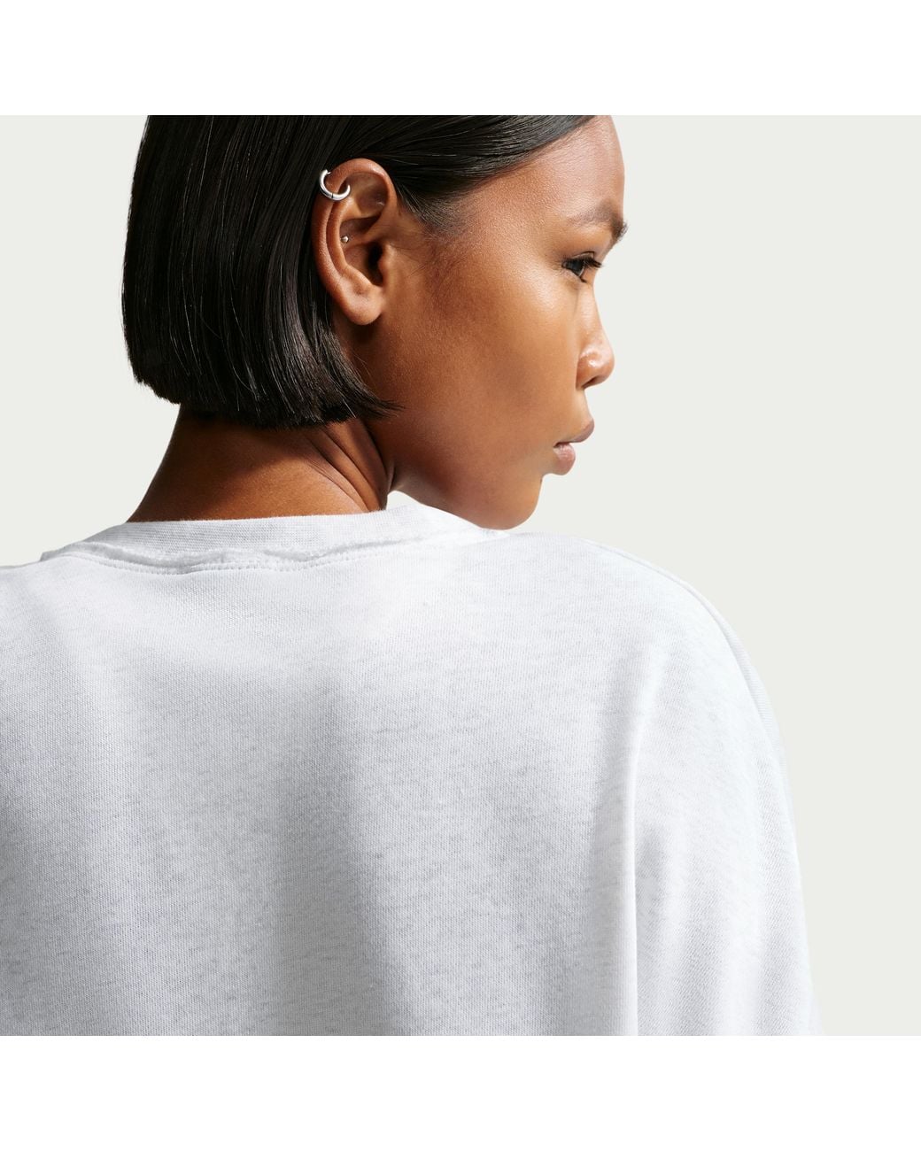 Nike Sportswear Chill Terry Oversized French Terry Crew-Neck Sweatshirt ...