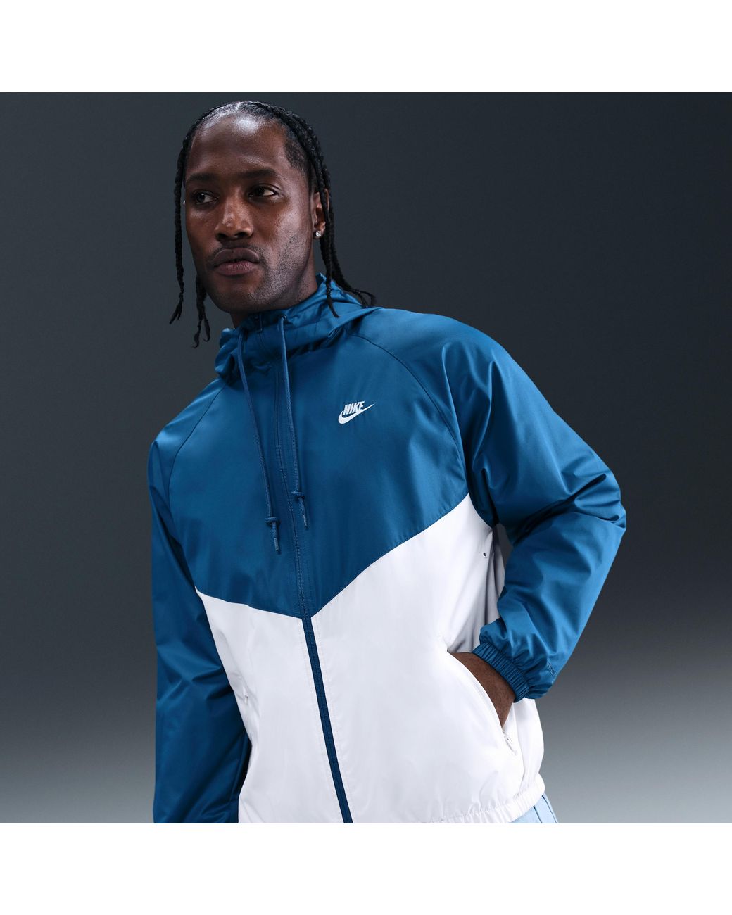 Nike Windrunner Lined Jacket in Blue for Men | Lyst