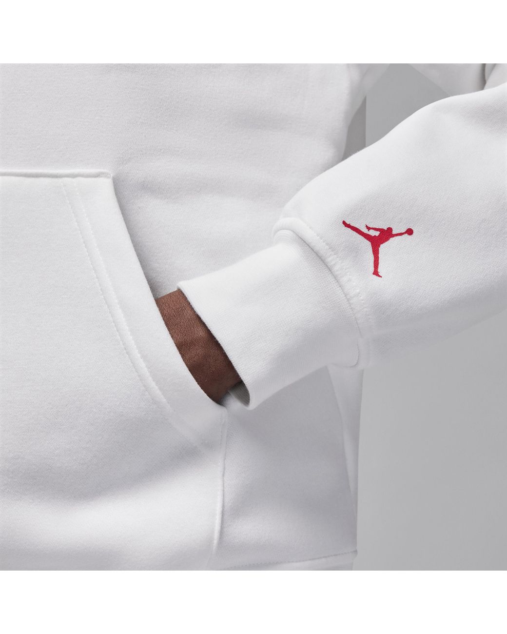 Nike Aj8 Fleece Pullover in White for Men | Lyst