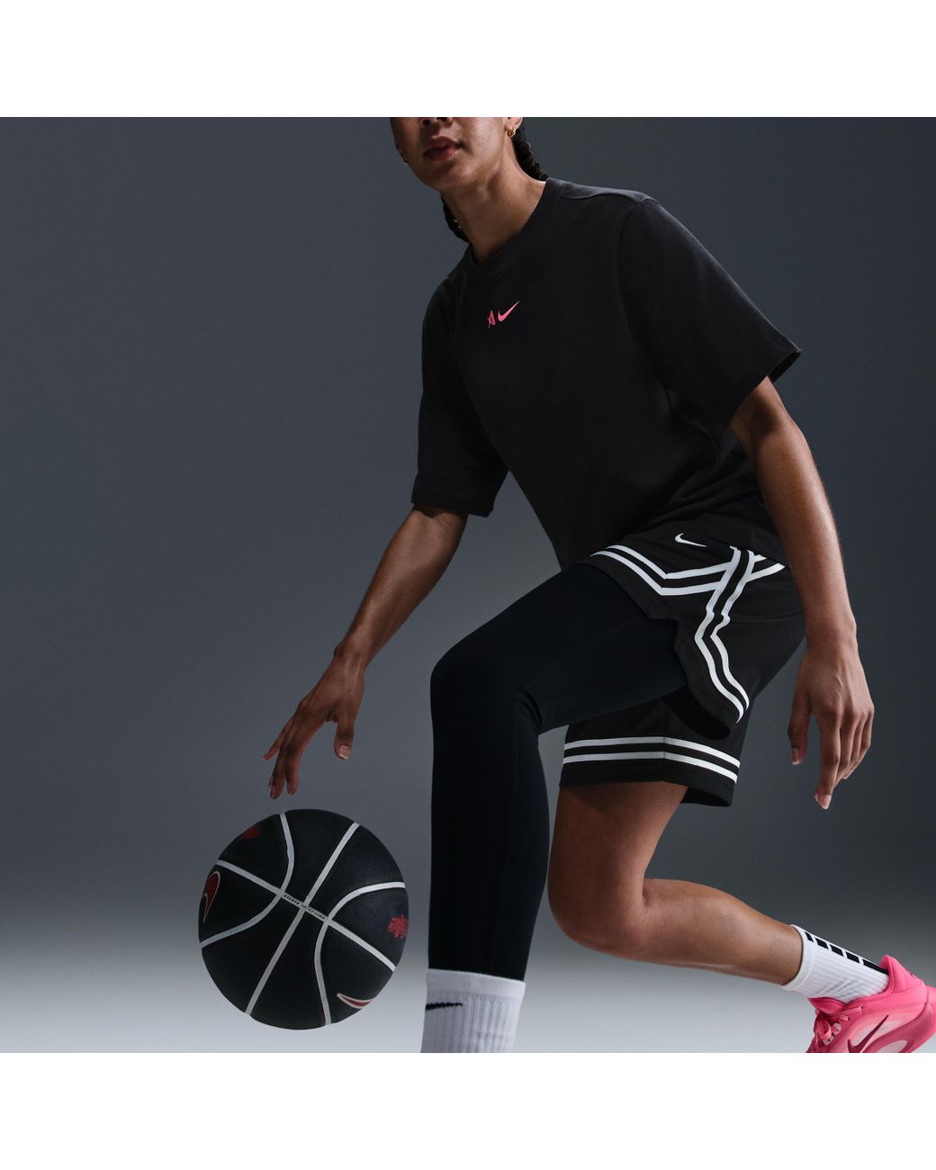 Nike A'Ja Wilson A'Symmetric Mid-Rise Single-Leg Basketball Leggings in ...